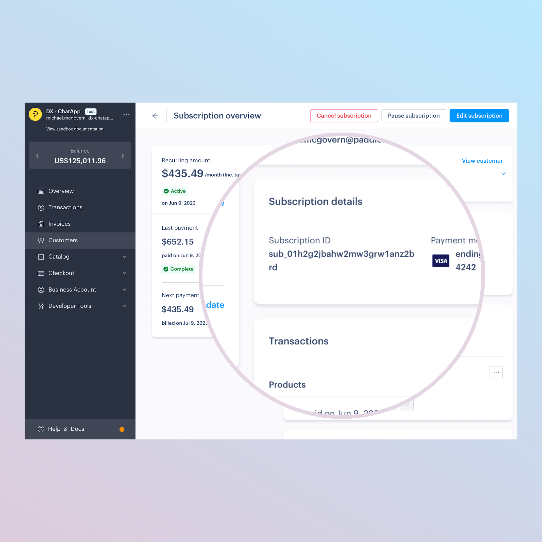 Overlay checkout - Paddle Developer